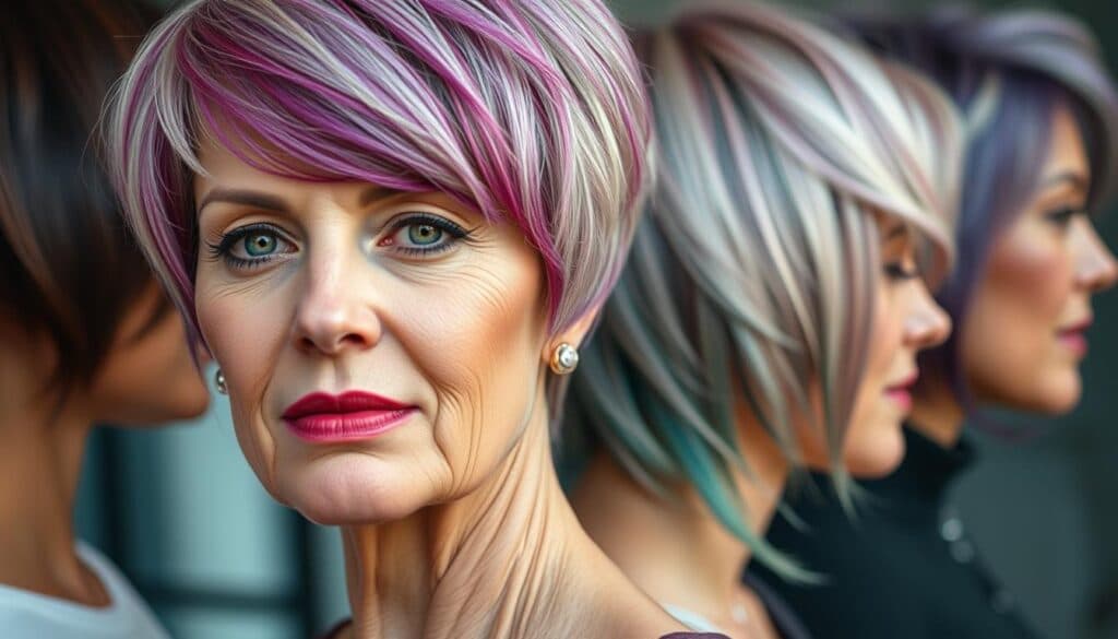 Freche Bunte Kurzhaarfrisuren 1